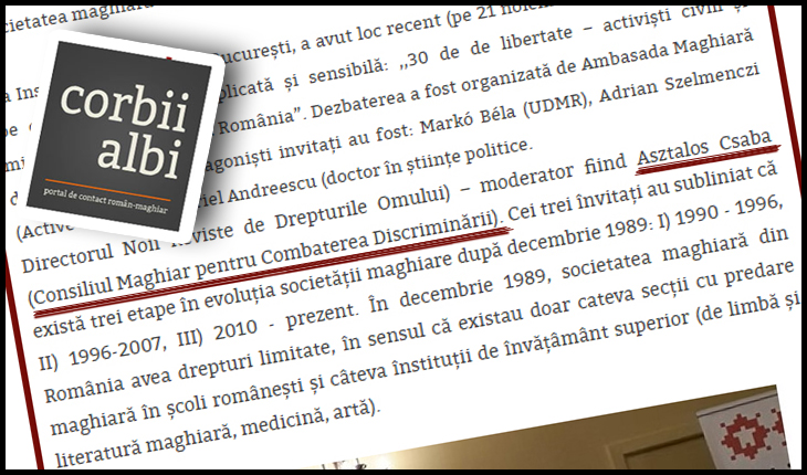 Antiromânii de la Corbii Albi recunosc adevărul despre CNCD: de fapt ...